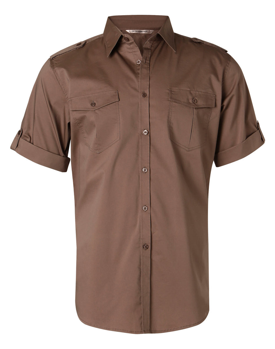 M7911 - Mens Short Sleeve Military Shirt Benchmark – Uniforms Warehouse