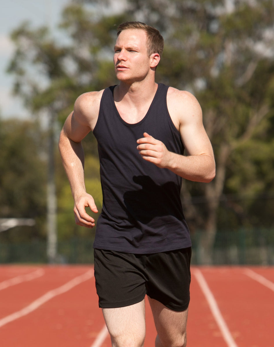 TS18 - Mens 100% Cotton Singlet 100% Winning Spirit – Uniforms Warehouse